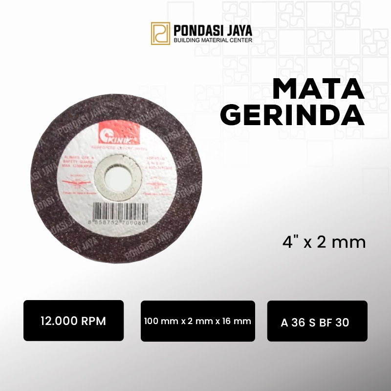 Jual KINIK MATA GERINDA RESIBON POTONG 4" x 2 mm | Shopee Indonesia