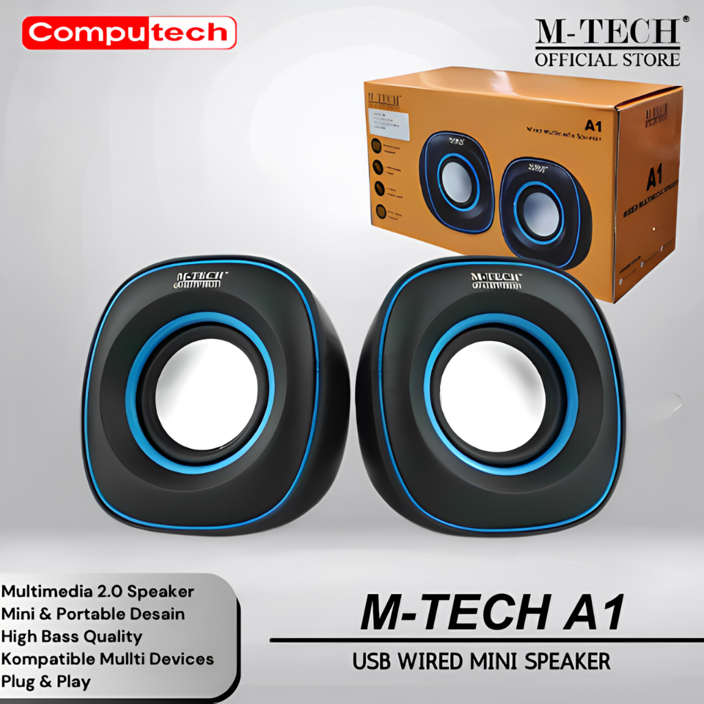 Jual M-Tech Wired Multimedia Speaker 2.0 A1 | Speaker Kabel USB ...