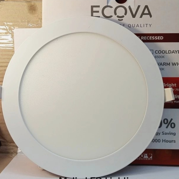 Jual Ecova Downlight/DL Panel light Inbow Bulat 18 Watt | Shopee Indonesia