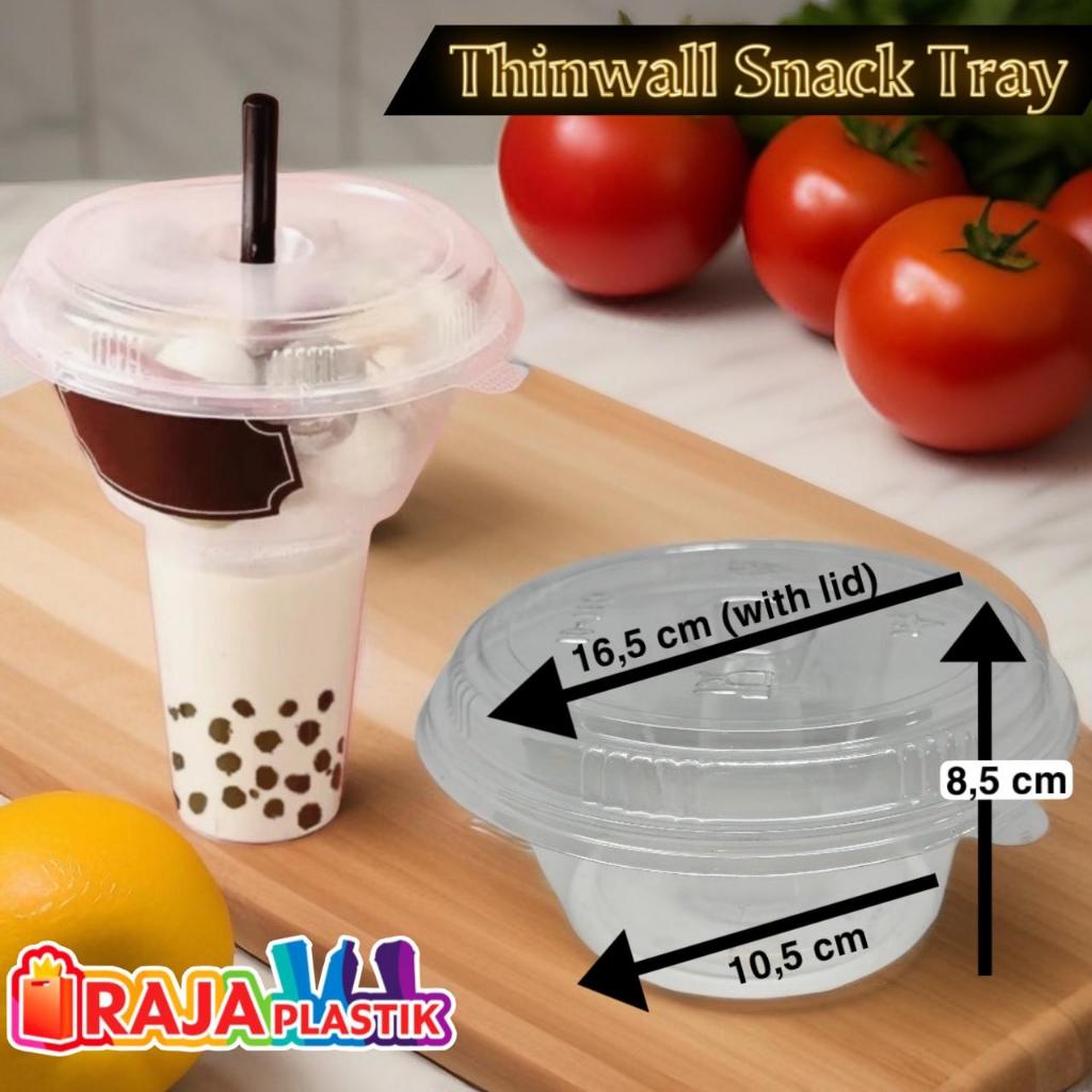 Jual Thinwall Snack Tray dan gelas 500ml / Snack Tray | Shopee Indonesia
