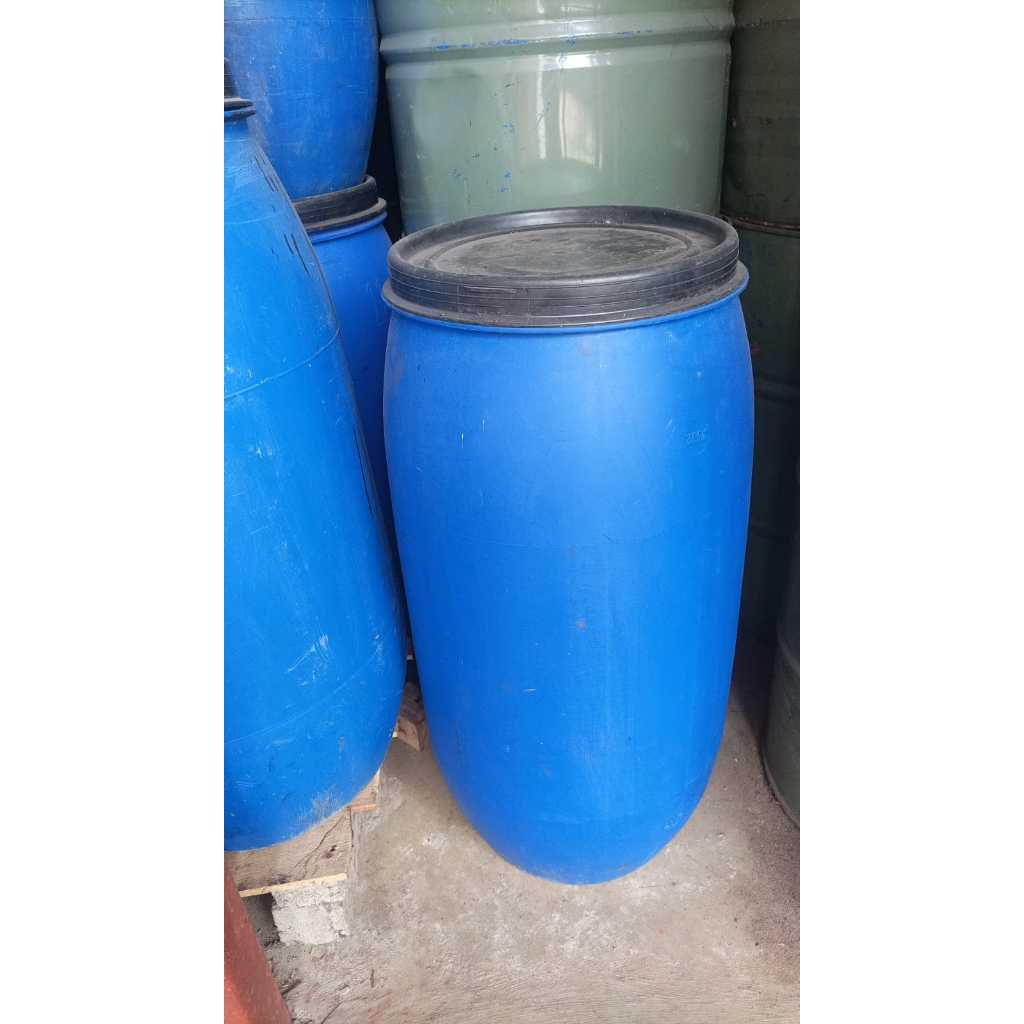 Jual Drum Plastik Bekas / Tong Air 150L 60L / Tong Sampah Bahan Tebal (Termasuk Tutup) | Shopee ...
