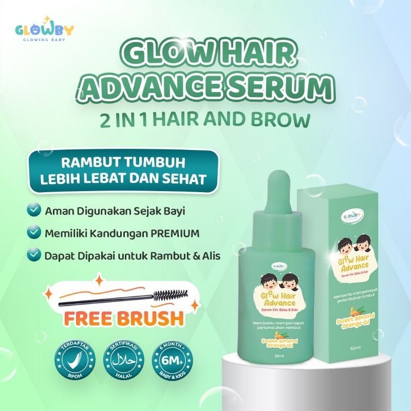 Jual (Glowby) Glow Advance Serum 2 in 1 Hair & Brow | Shopee Indonesia