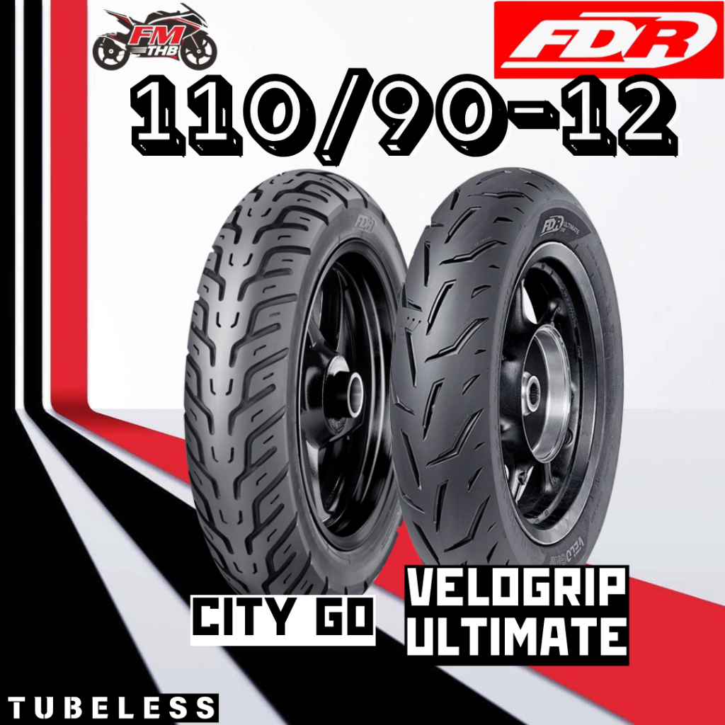 Jual Ban FDR 110/90-12 Tubeless - Ban Motor Ring 12 Tubles (Pilih Tipe ...