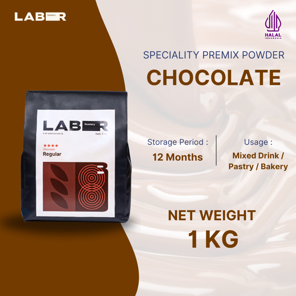 Jual LABR Bubuk Chocolate (Coklat) Regular 1kg - Premix Powder | Shopee ...