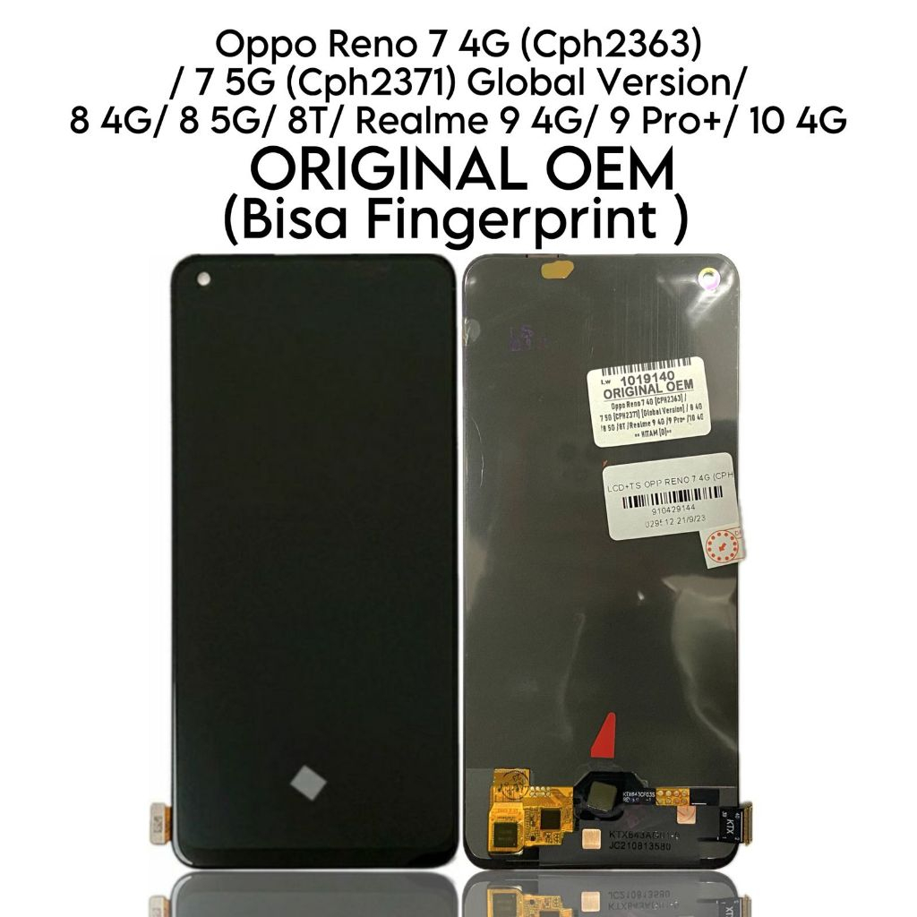 Jual LCD Touchscreen Fullset OPPO A78 4G / RENO 7 4G [CPH2363 / RENO 7 ...