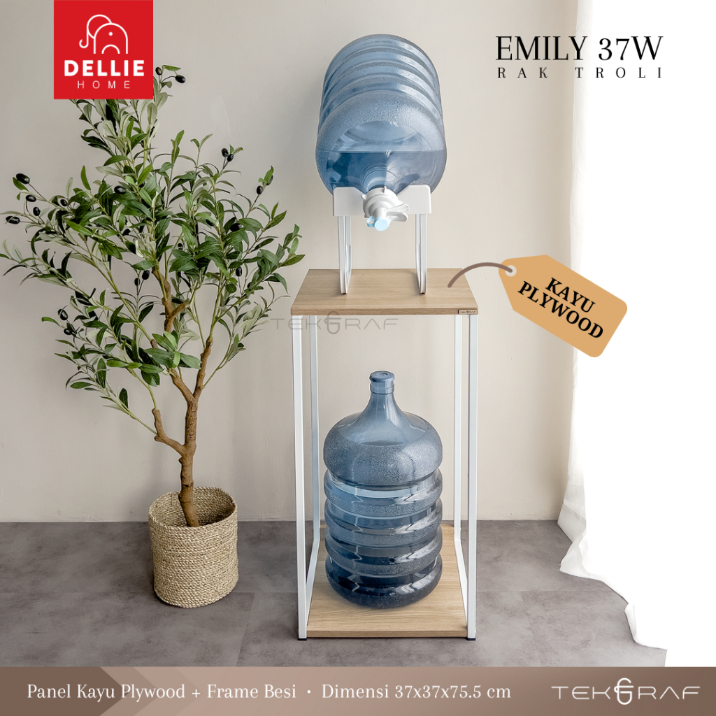 Jual [DELLIE HOME] Rak Galon Meja Dispenser Troli Susun Dapur Dorong ...