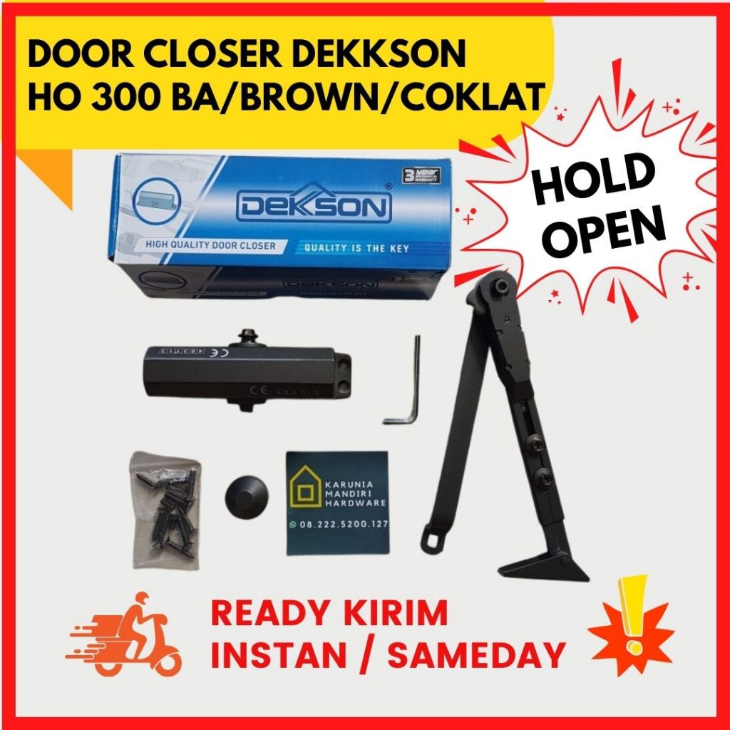 Jual Door Closer DCL 300 HO Hold Open BROWN COKLAT Dekkson Dekson ...