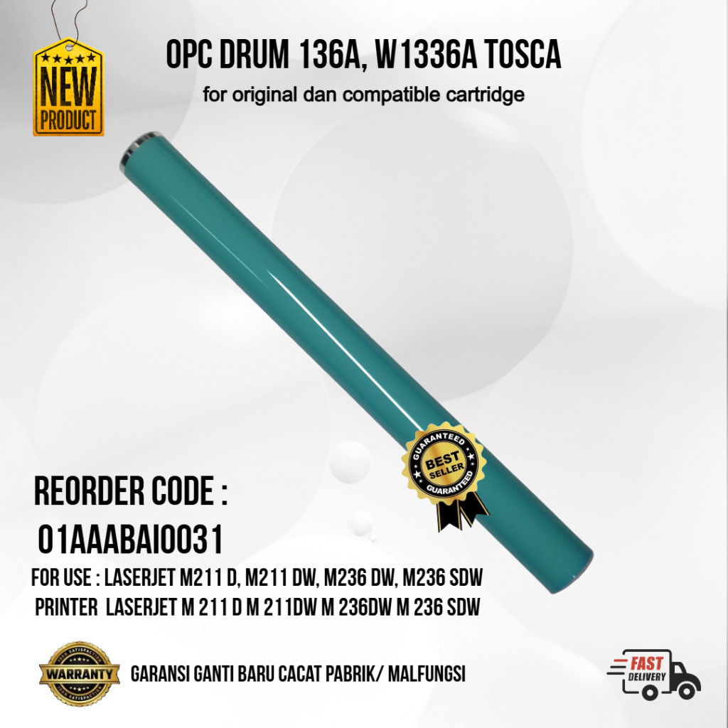 Jual OPC DRUM 136A W1336A FOR LASERJET M211D M211DW M236DW M236SDW ...