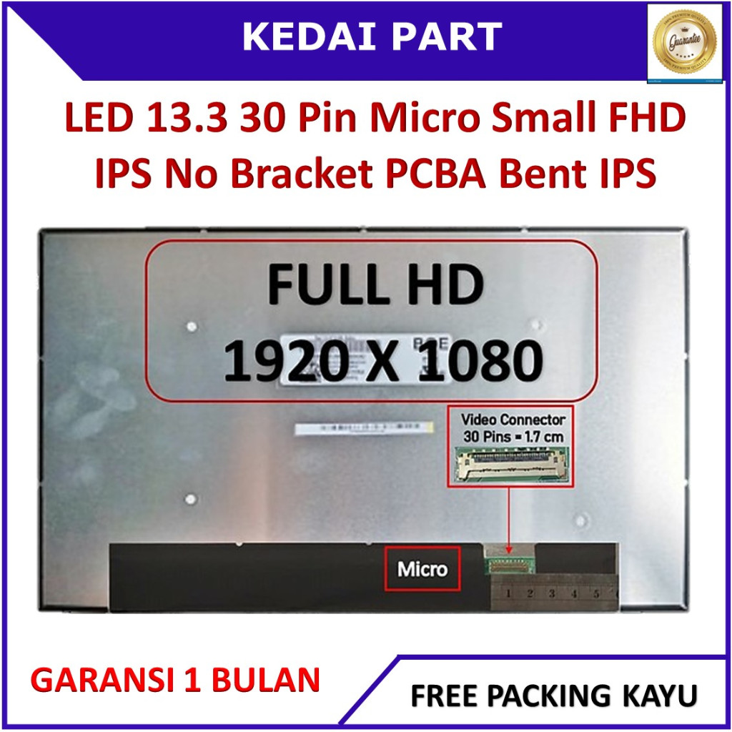 Jual LCD LED Dell 5320 E5320 NV133FHM-N4A 13.3 Inch 30 Pin Micro Small FHD No Bracket IPS ...