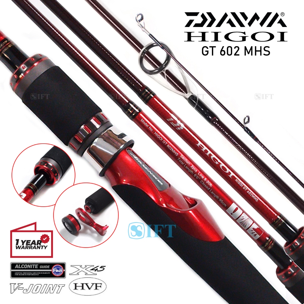 Jual Joran DAIWA HIGOI GT | Fuji Alconite + Seat | Kolam Galatama Mas Bawal Lele Patin [2021 ...