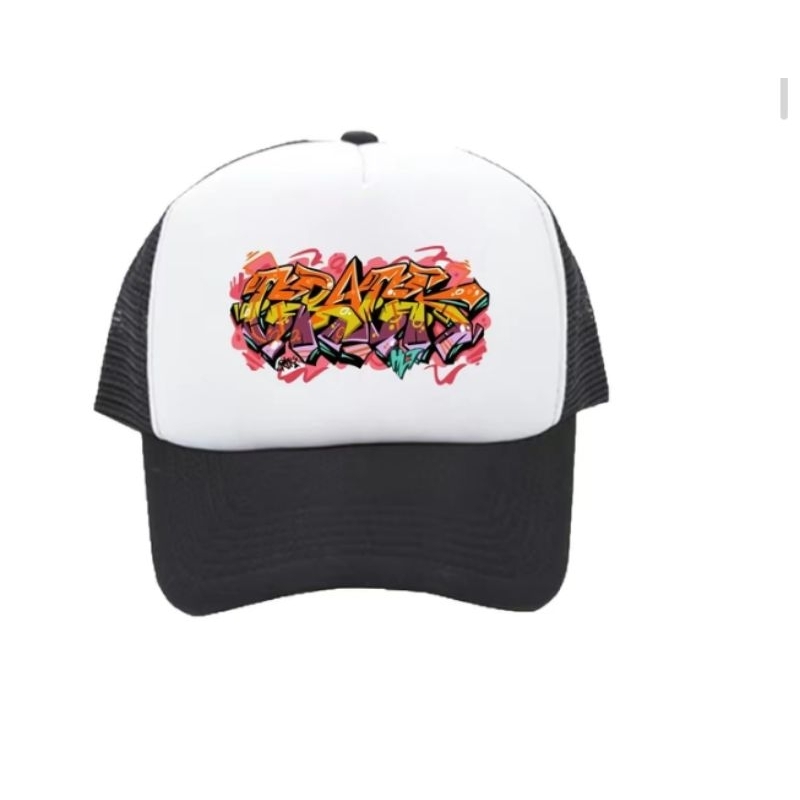 Jual TOPI TUCKER TULISAN GRAFITI/TOPI KEREN DEWASA | Shopee Indonesia