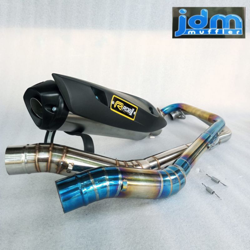 Jual Knalpot racing rob 1 inlet 50mm suara bas adem sangat rekomendasi ...