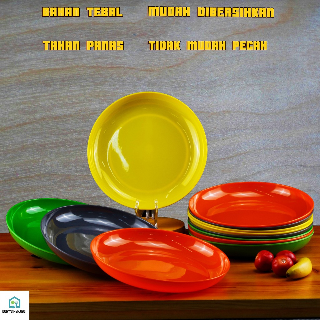 Jual Piring Melamin Besar Piring Saji Buah Mie Size Besar 10inch ...