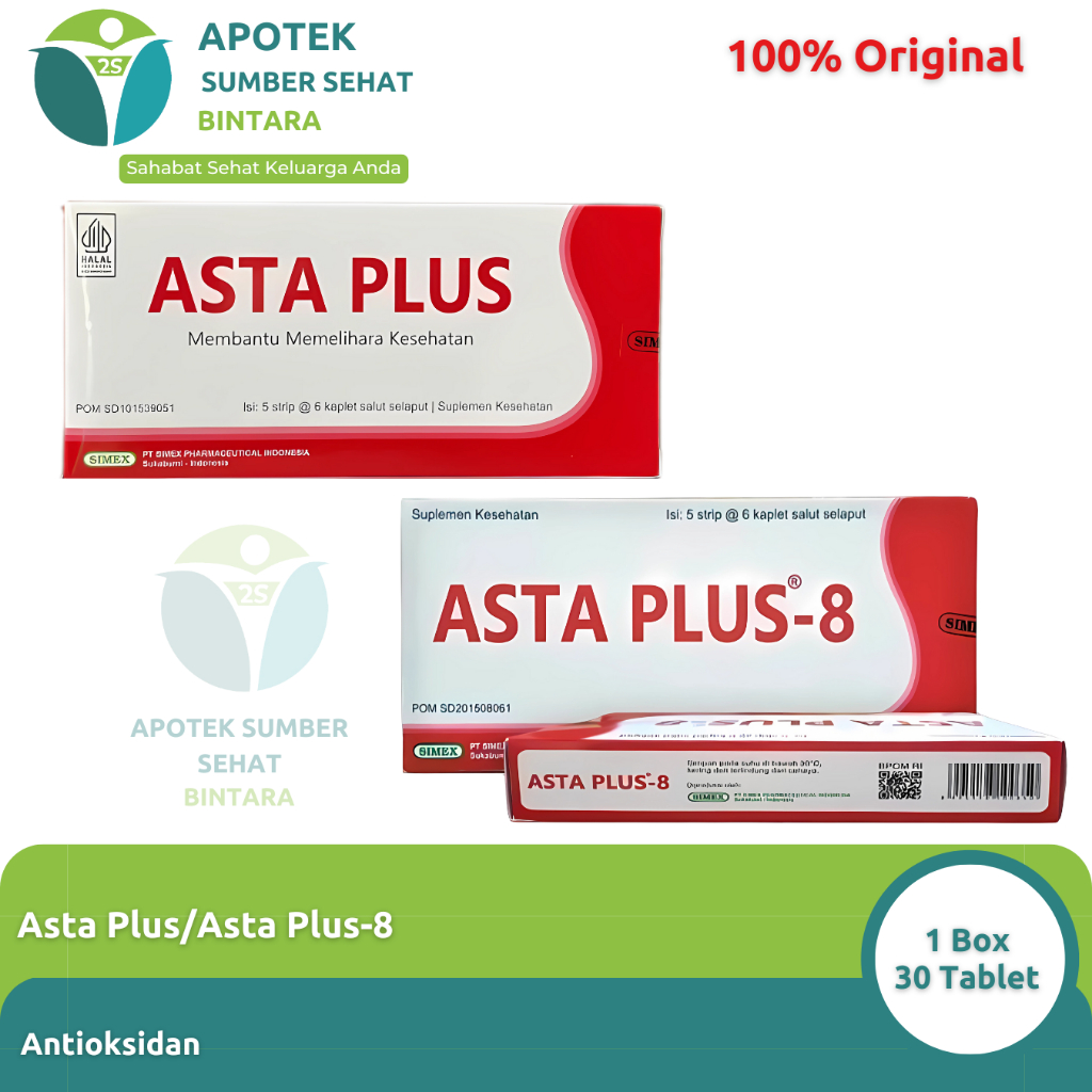 Jual Asta Plus Astaxanthin Vitamin Promil 1 Box 30 Kapsul | Shopee ...