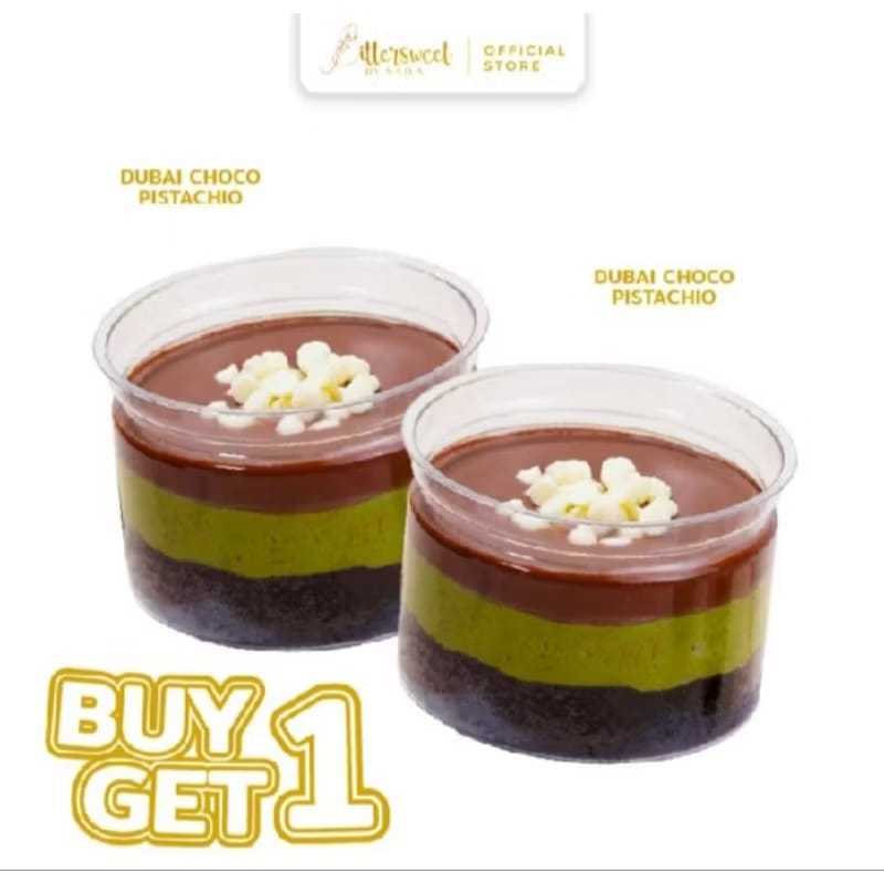 Jual BITTERSWEET BY NAJLA - BUY 1 GET 1 DUBAI CHOCO PISTACHIO (READY ...