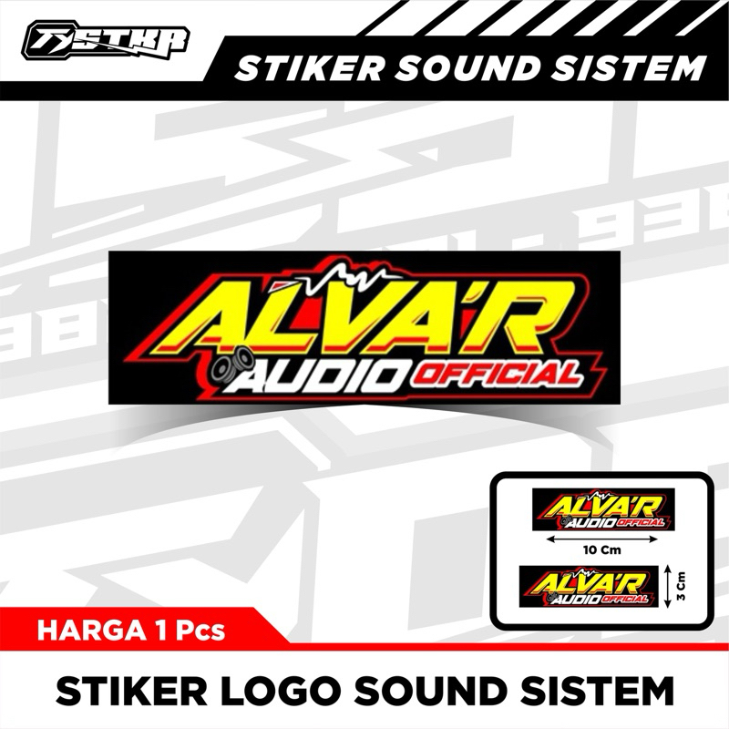 Jual Stiker Sound ALVA’R AUDIO - Bahan Vynil Susu Glossy (Anti Air ...