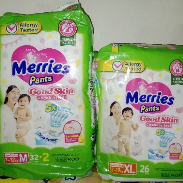 Jual Merries pants ( NBS40 - M32+2 - L28+2 - XL26 - XXL28 ) | Shopee ...