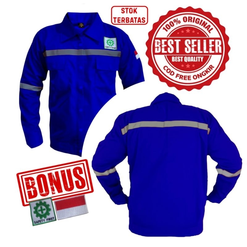 Jual KEREN & AMAN di Lapangan! Kemeja Wearpack Safety Plandom Bahan ...