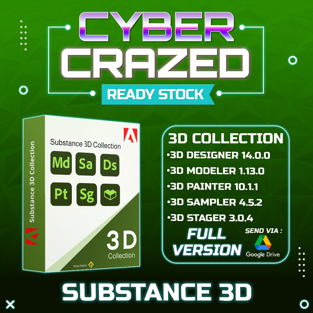 Jual Substance 3D - Designer Modeler Painter Sampler Stager Full Version (Versi Terbaru ...