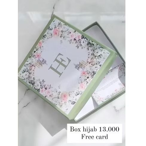 Jual HardBox Packaging Hijab/ Box Hijab Custom/ Box kemas jilbab ...
