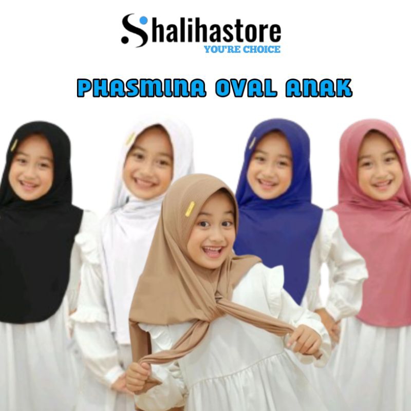 Jual ShalihaStore Pashmina Anak - Phasmina Instan Anak Oval PET Antem ...