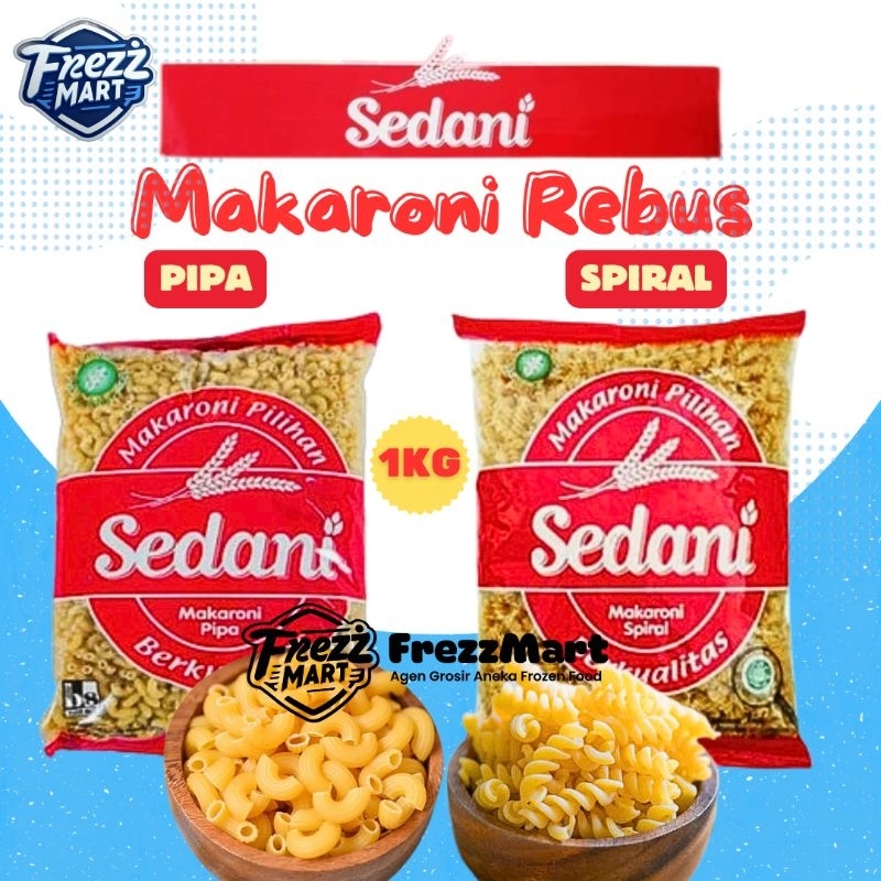 Jual Makaroni Rebus Sedani 1kg Pipa Spiral Pasta Makaroni Sop Sup ...