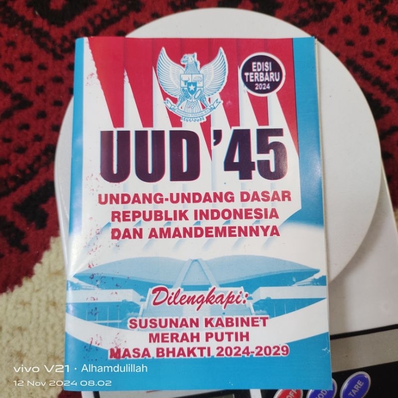 Jual UUD'45 terbaru susunan kabinet merah putih per 1pcs | Shopee Indonesia