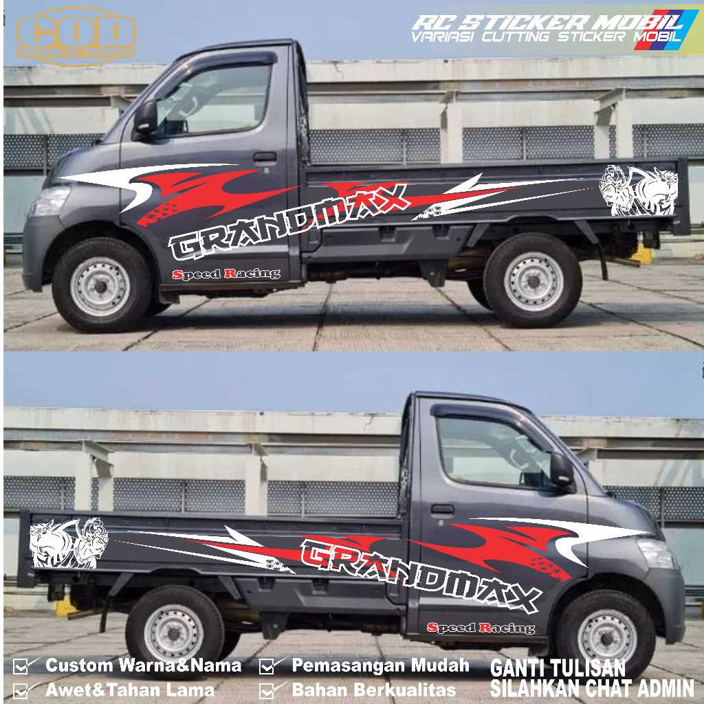 Jual STIKER CUTTING MOBIL PICK UP GRANMAX DESAIN TERBARU | Shopee Indonesia