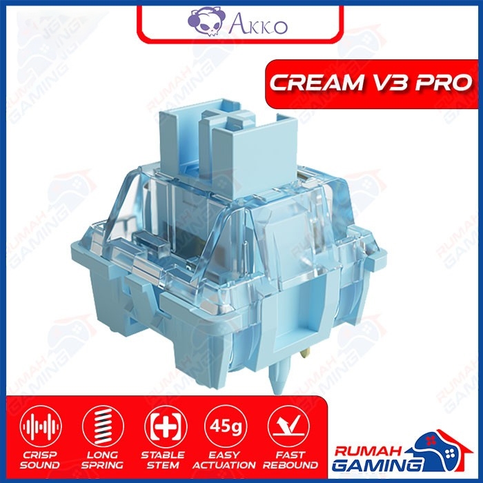Jual AKKO CREAM BLUE V3 Pro - Switch - 5 Pin - 38g - Tactile - Pcb ...