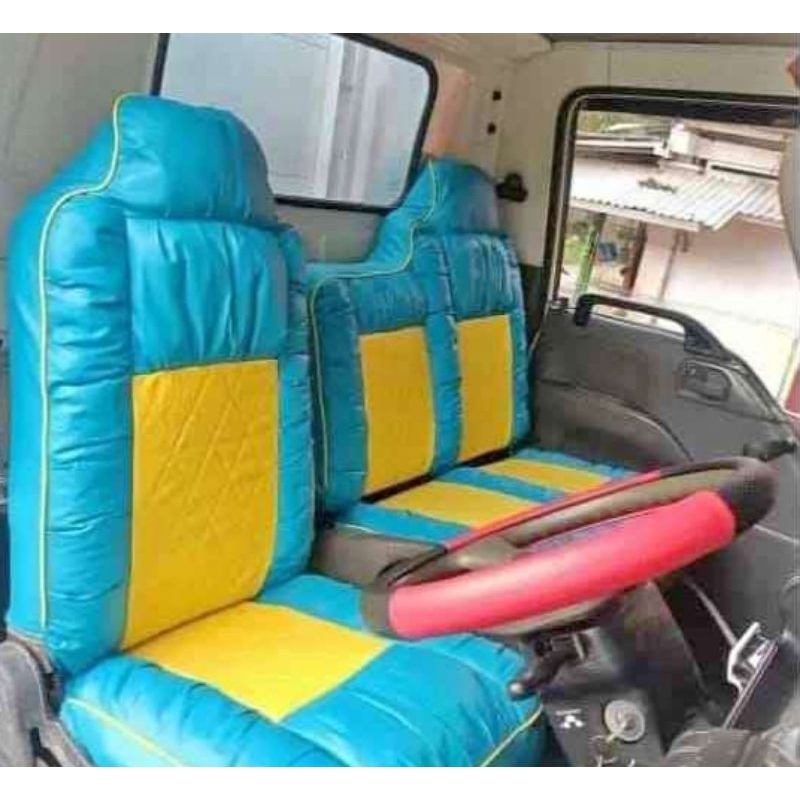 Jual sarung jok mobil truk isuzu elf macan model sofa cod | Shopee ...
