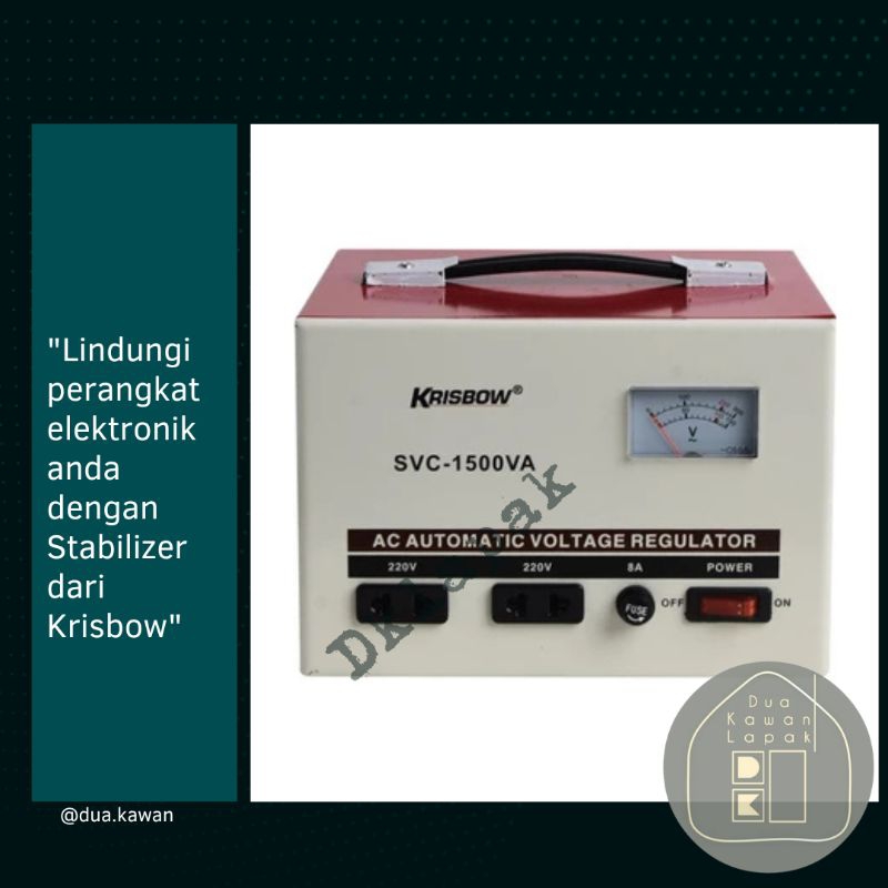 Jual Krisbow Analog Stabilizer Svc-1.5kva | Shopee Indonesia