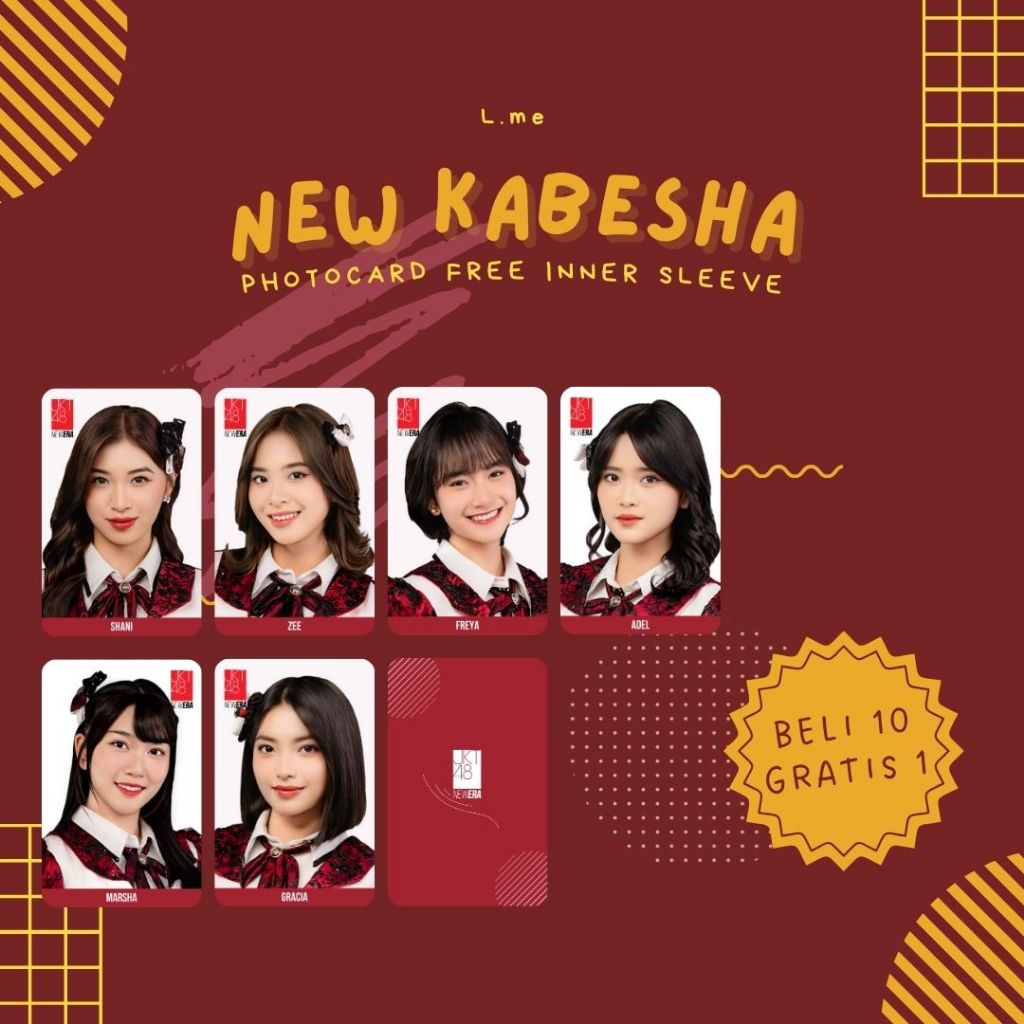 Jual JKT48 Fanmade Photocard Versi Kabesha 2024 - Termurah dan Laminasi Glossy | Shopee Indonesia