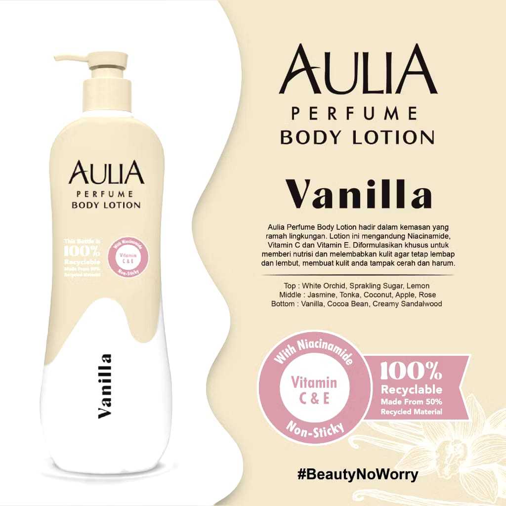 Jual AULIA Perfume Body Lotion 600 ml [Hand Body With Niacinamide ...