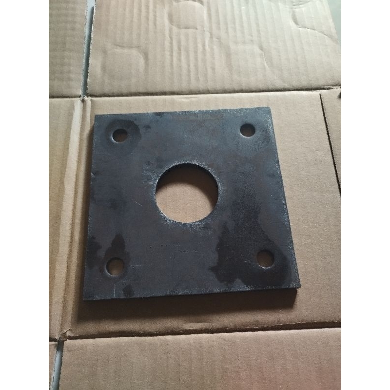 Jual Plat Besi Kotak PLANDES tebal 6mm 150mm x 150mm . 1pcs | Shopee ...