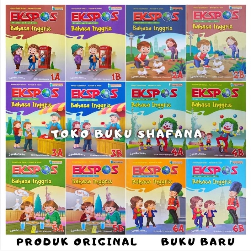 Jual BUKU EKSPOS BAHASA INGGRIS YUDHISTIRA KELAS 1 2 3 4 5 6 SD/MI KURIKULUM MERDEKA 1A 1B 2A 2B ...
