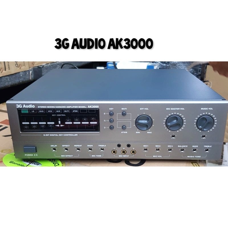 Jual ampli fier karaoke 3G AUDIO AK 3000 ORIGINAL | Shopee Indonesia