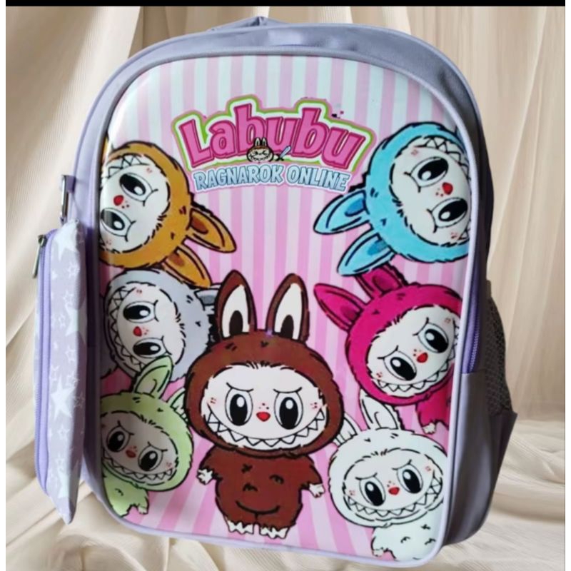 Jual Cinta_Official - Labubu R Tas Ransel anak sekolah motif boneka labubu tas punggung ransel ...