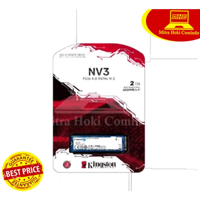 Jual SSD KINGSTON 2TB SSD NVME 2TB SSD KINGSTON NV3 2TB PCIe 4.0 | Shopee Indonesia