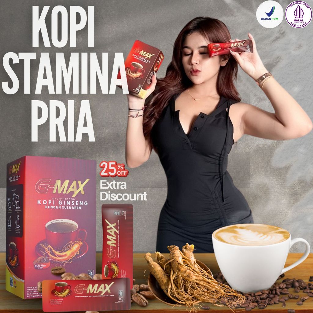 Jual KOPI G-MAX PENAMBAH STAMINA PRIA DEWASA KUAT TAHAN LAMA GAGAH PERKASA KOPI GINSENG ORIGINAL ...