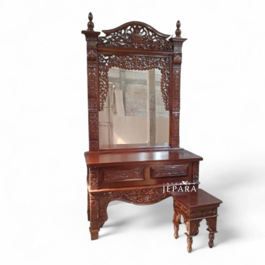 Jual Meja Rias Ukiran Gebyok Kayu Jati, Meja Rias Kamar, Interior ...