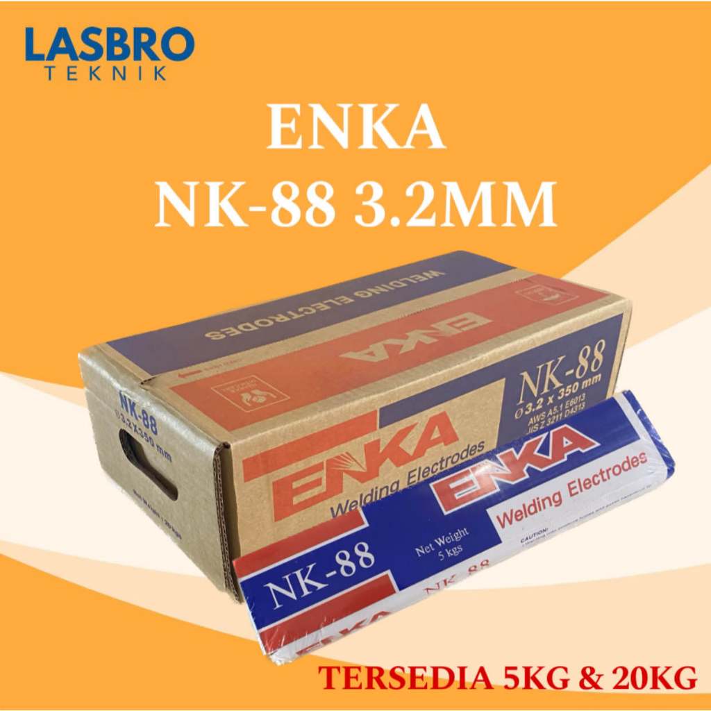 Jual Kawat Las NK-88 3.2mm E6013 ENKA NK88 3,2mm | Shopee Indonesia