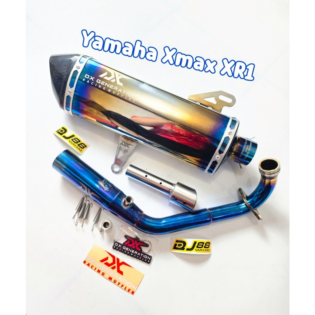 Jual Knalpot xmax dx generation tipe XR1 blue header carbon full system ...