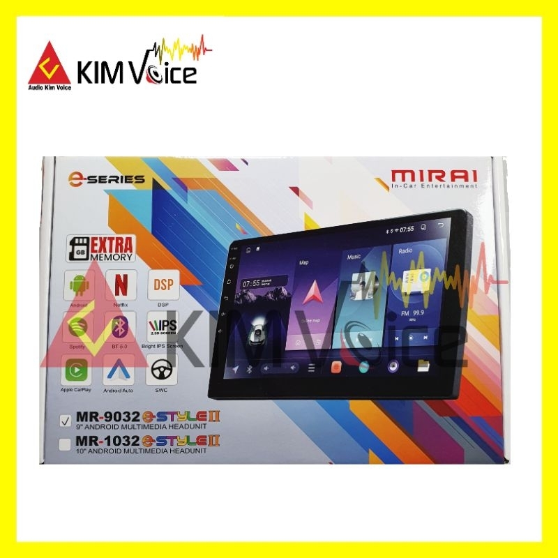 Jual Head Unit Android Mirai E-Stlye II MR9032 RAM 2/64GB 9 inch 10 inch | Shopee Indonesia