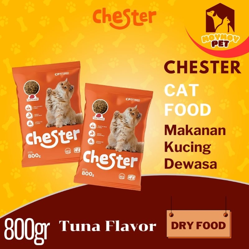 Jual Chester Cat Food Adult Tuna 800gr Chester Makanan Kucing Dewasa ...