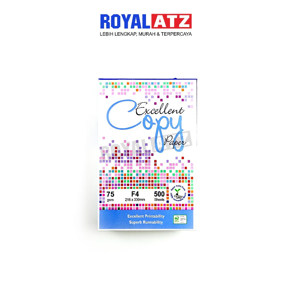 Jual Kertas HVS / Kertas Print Ukuran F4 75 Gsm Excellent Copy Paper ...