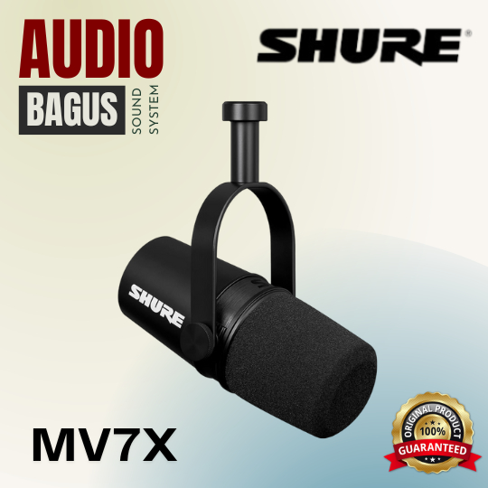 Jual SHURE MV7X / MV 7 X / MV7 X / MV 7X Microphone Studio Condenser ...