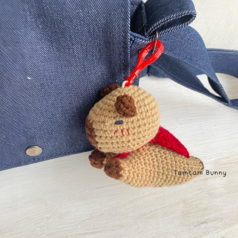 Jual Amigurumi Capibara Super Ganci Gantungan Kunci Capybara Boneka ...