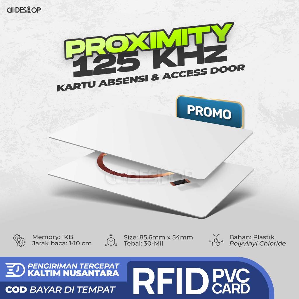 Jual Kartu RFID Proximity 125 KHz Contactless Smartcard Akses Pintu ...