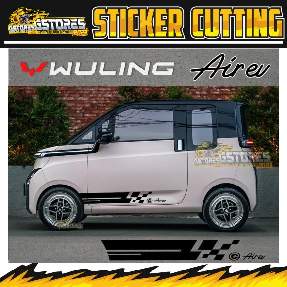 Jual Sticker Mobil WULING AIR EV TERBARU STIKER LIST BODY WULING ...
