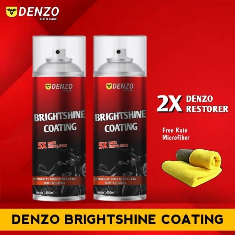 Jual DENZO RESTORER BRIGHTSHING COATING / Pengkilap Body Motor Glossy ...